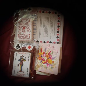 Cartomancy Learner Deck Handprinted & Cartomancy Method Booklet - Etsy