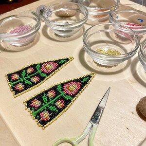 Fireweed Two Drop Earring Pattern - Etsy