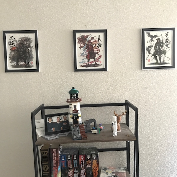 3-piece Set Fine Art PRINT 8x10" Wot Rand Mat Perrin With Calligraphy ...