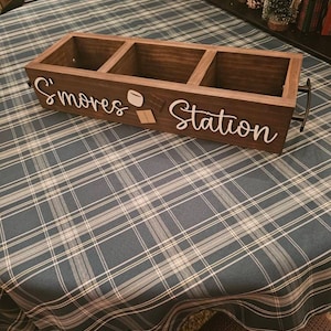 S'mores Station Box, S'mores Bar Caddy for Fire Pit, 3D S'mores Holder ...