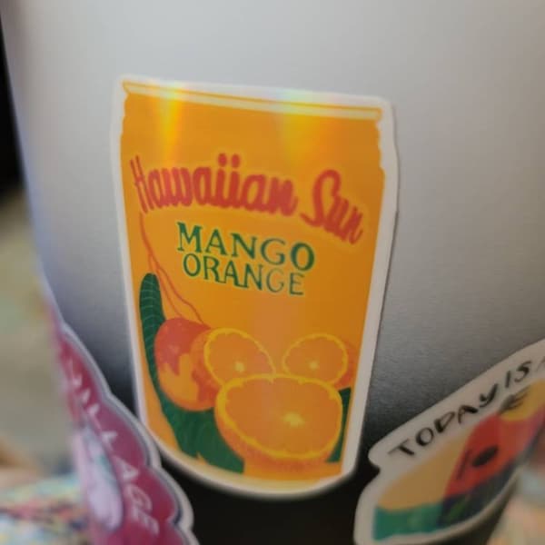 Hawaiian Sun Juice Inspired Sticker - Hidden Mickey Disney Sticker ...