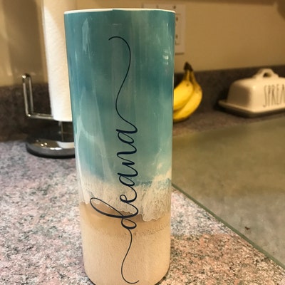 Personalized Beach Tumbler, Personalized Beach Drinkware, Spring Break ...