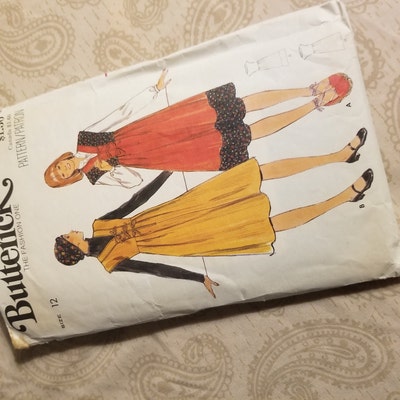 Vintage 1980's Butterick 4312 Eileen West for Queen Anne's Lace Sewing ...