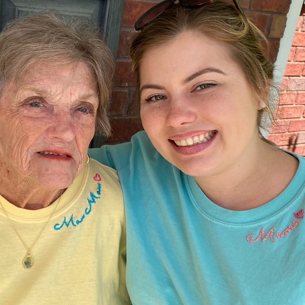 Collar Stick and Stitch Name Hand Embroidery, Custom Neck Stick Stitch ...