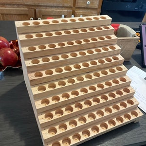 Wooden Display Rack for Fragrance or Essential Oils 3 Row Bottle ...