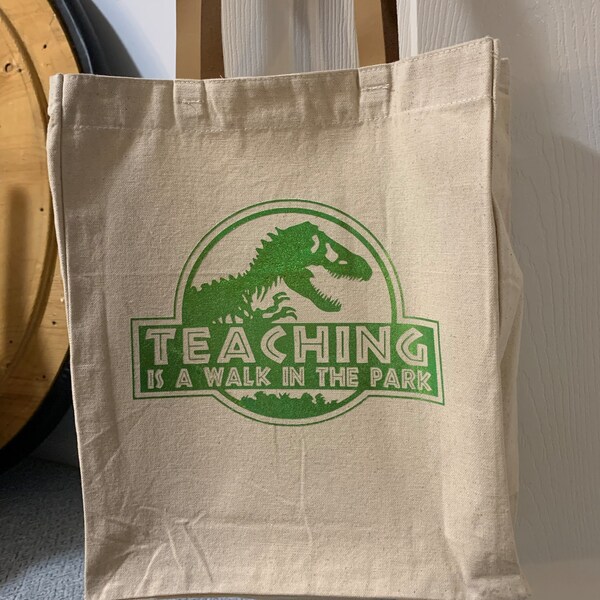 Teaching is a Walk in the Park Svg, T-rex Dinosaur Png, School Clipart ...