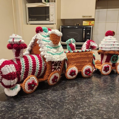 Christmas Amigurumi Pattern Gingerbread Train Engine, Christmas ...