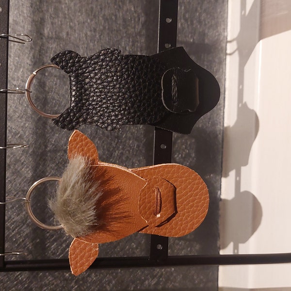 Leather Western Farm Animal Keychain SVG | Cow Key Fob | Horse, Bull ...