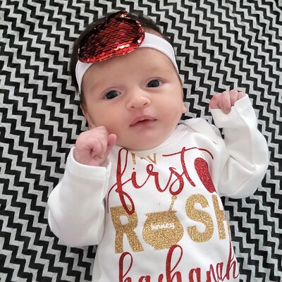 My First Rosh Hashanah Baby Girl Outfit / 1st Rosh Hashanah - Etsy