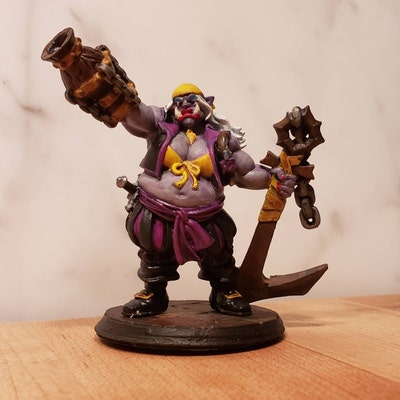 Hooks Female Ogre Pirate Buccaneer Mini 3D Resin Printed 28-32mm ...