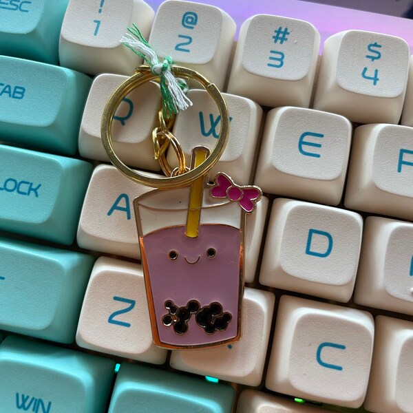 Cute Bubble Tea Keychain - Etsy