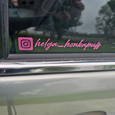 Instagram Sticker Social Media Sticker Vinyl Car Decal Holographic ...