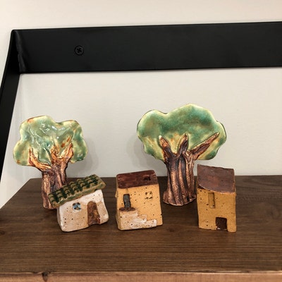 Mini Clay Tree, Pottery Trees, Ceramic Tree, Miniature Fairy Trees ...