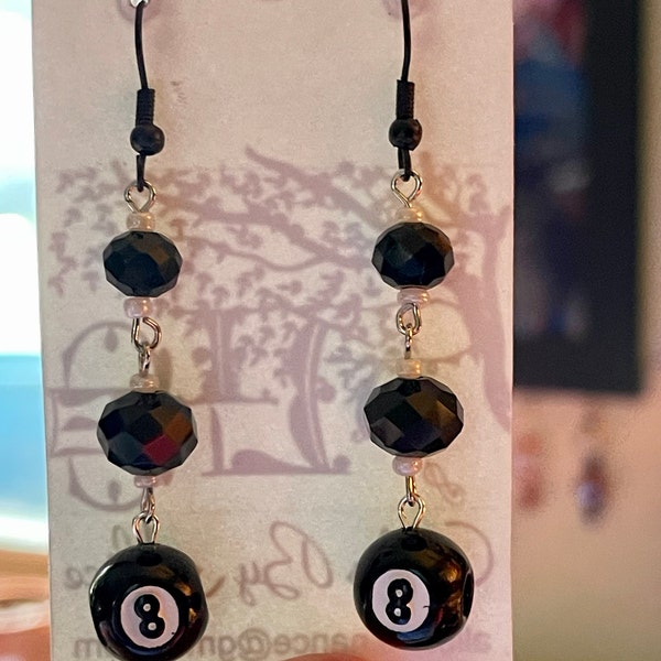 Billiard Pool 8 Ball, Lucky Bead, Charm, Pendant, Sports Beads ...