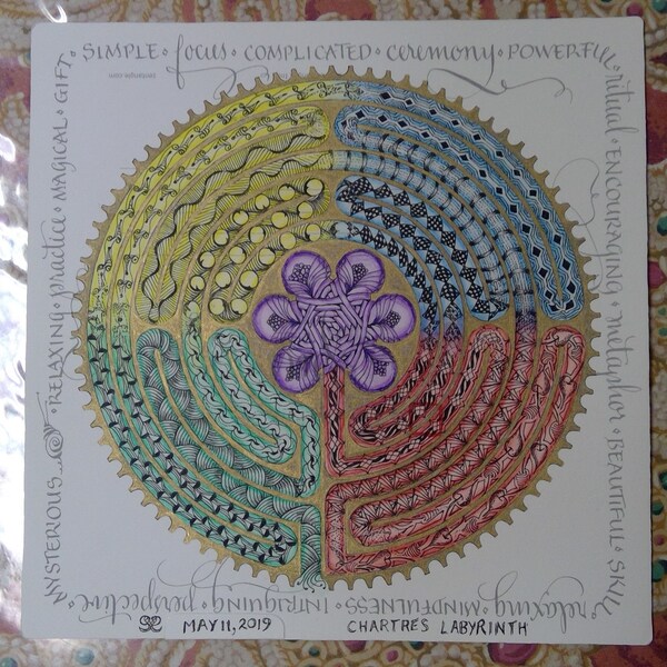 Labyrinth Stencils - Set of 4 - Etsy