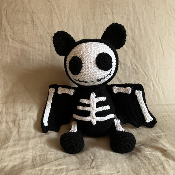 Duo Skeleton Bunny and Bat Crochet Pattern PDF English / French ...