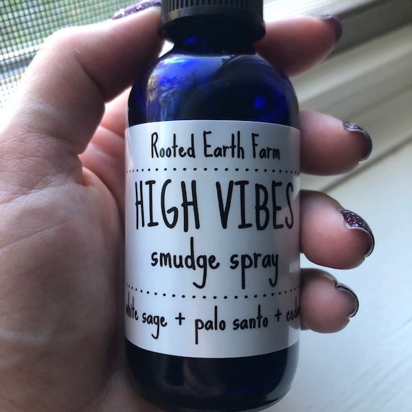 Palo Santo, Smudge Spray, High Vibes Smudge Spray, Liquid Smudge, Air ...