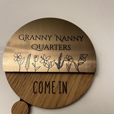 Personalized Door Sign With Rotating Status Segments: Customizable for ...