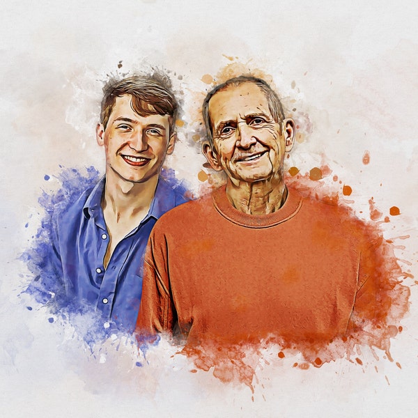 Remember Loved One Portrait, Lost Loved One Custom Portrait Gift ...