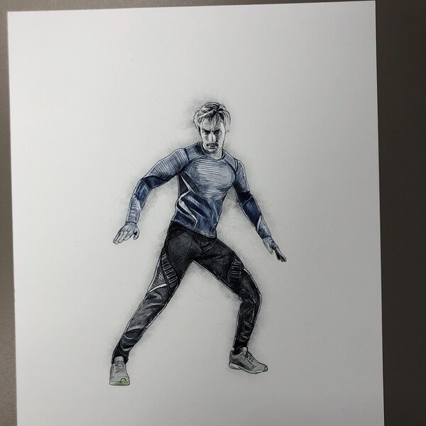 The Umbrella Academy - AJ Carmichael. Printed Digital Sketch - Etsy