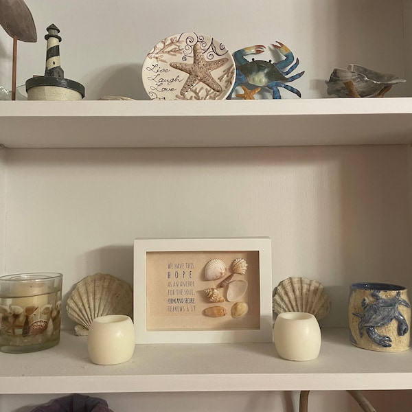 Beach Memories Shadow Box / Florida Gulf Shells - Etsy