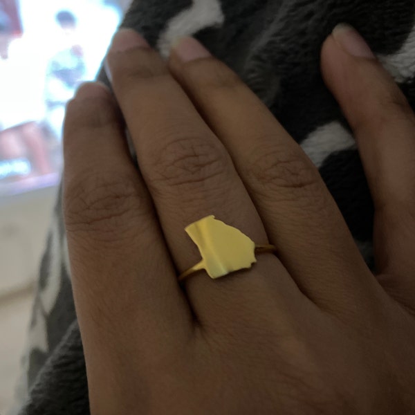 Custom State Ring • Custom City Ring • Sterling Silver State Initials ...