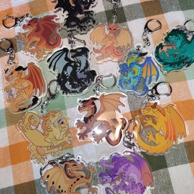 The Princesses & Princes Wings of Fire WOF Acrylic Charm - Etsy