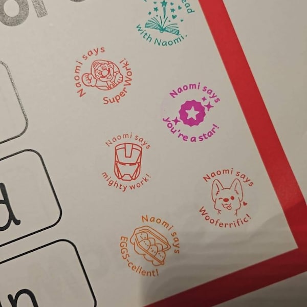 All-custom Checklist Stamps,teacher Stamps,personalized Checklist ...