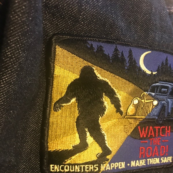 Road Safety PSA Cryptozoology Patch - Cryptozoology Tracking Society ...