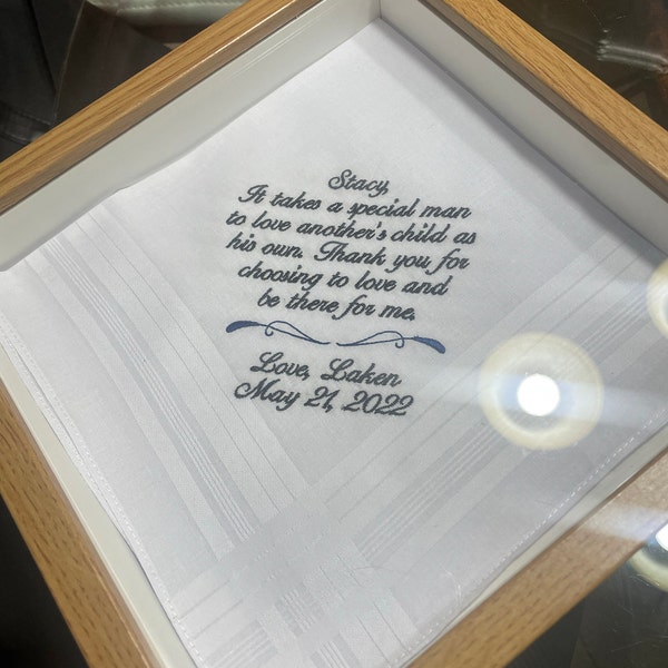 Stepdad Wedding Gift, Mother and Father of the Bride Gift Personalized ...