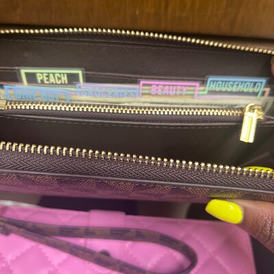 Wallet Dividers With Tabs Colorful Cash Dividers for Wallets Cute Cash ...