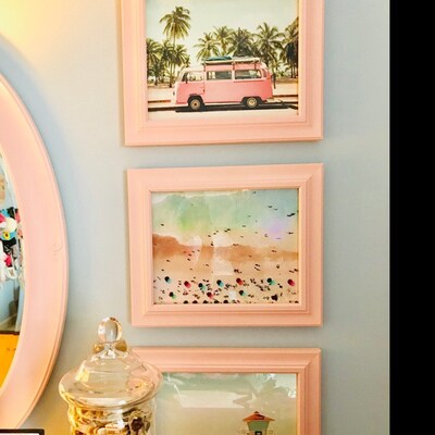 Boho Decor, VW Bus Art, PRINTABLE Wall Art, Horizontal Wall Art, Beach ...
