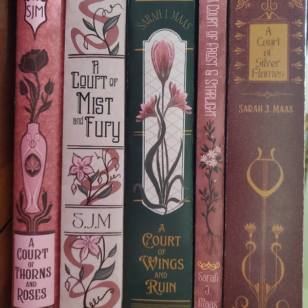 ACOTAR Paperback Vintage Dust Jackets Set, Digital Download, Officially ...