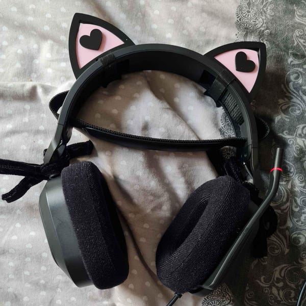 Mecha Cat Ears Accessory for Headset Headphones Cyber Robot Bunny ...