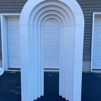 3D Square Top Arch, Elegant 3D Arch Backdrop Templates - Wedding Decor ...