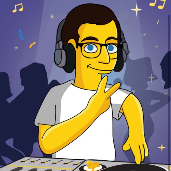 DJ Gift - Custom Portrait From Your Photo as Yellow Cartoon Character ...