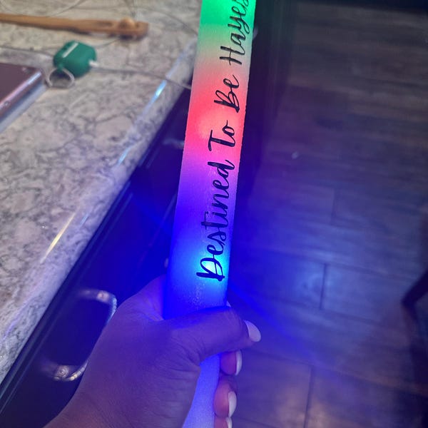 Personalized LED Foam/glow Sticks - Etsy