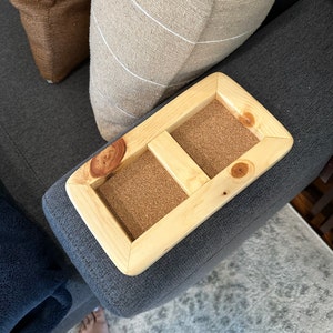Couch Coasters With Phone/remote Holder & Personalized Engraving - Etsy