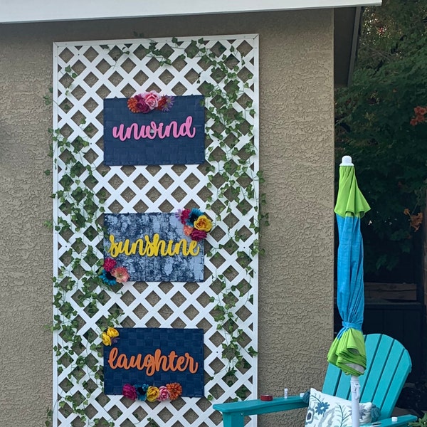 Wooden Words Custom DIY Wood Letters Large Wall Decor Paintable DIY ...