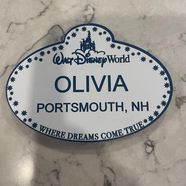 Cast Member Name Tag Badge - Disney Cast Member - Customizable Name Tag ...