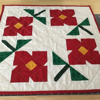 PDF Pattern for Spring Flower Quilted Table Topper - Etsy