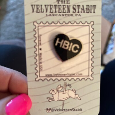 HBIC Heart Hard Enamel Lapel Pin/brooch - Etsy