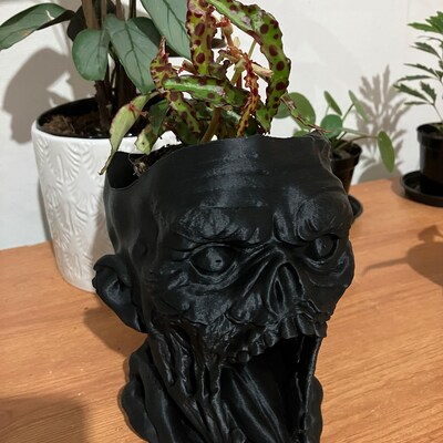 Horror Planter Zombie Bust Plant Pot, Scary & Dark Gothic Sculpture - Etsy