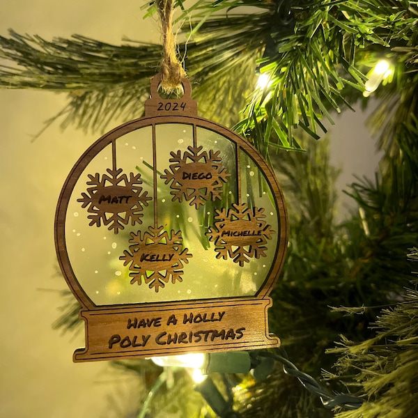 Personalized Polyamory Ornament - Have a Holly Poly Christmas 2025 - Etsy
