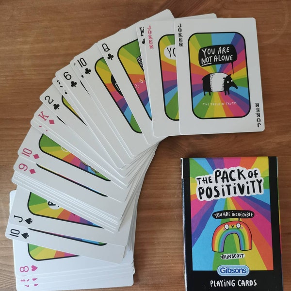 The Pack of Positivity Playing Cards- Illustrator Katie Abey - Etsy UK