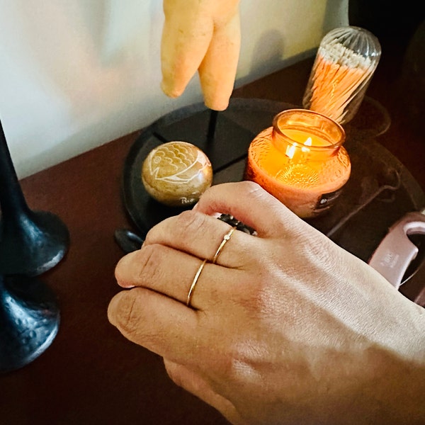 Thin Gold Ring, Stacking Ring, Simple Stacking Ring, Minimalist Ring, Simple Ring, Thin Ring ...