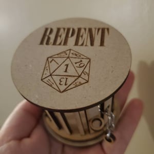REPENT Dice Jail With Polyhedral Dice Set - Etsy