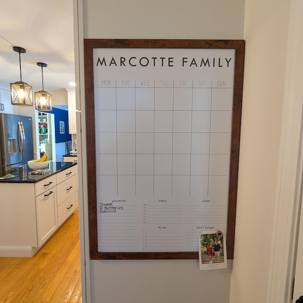 5 Kid Dry Erase Chore Chart for Wall in Mudroom or Kitchen ...