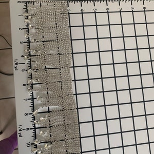 Rhinestone Fringe I High Quality Rhinestone Trim/ Rhinestone | Etsy