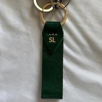 Vintage Leather Hotel Key With Brass Oval Key Ring, Personalized ...